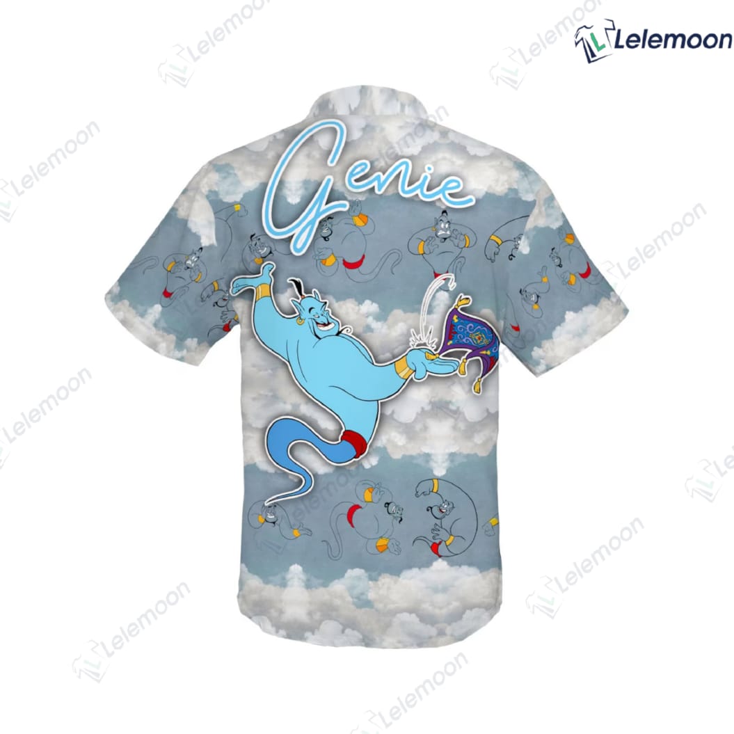 Genie Aladdin Summer Tropical Hawaiian Shirt - Lelemoon Genie Aladdin Summer Tropical Hawaiian Shirt - Lelemoon
